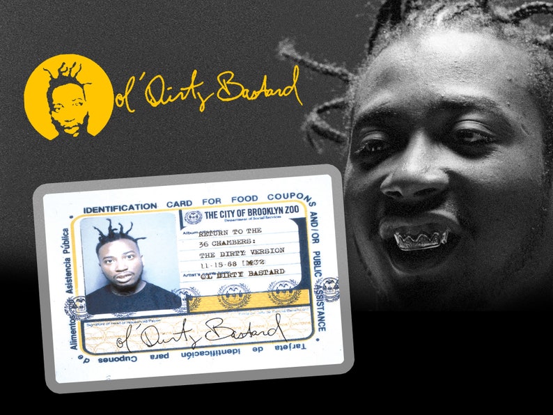 ODB ID Card Ol' Dirty Bastard ID Card Ol' Dirty Bastard Public ...
