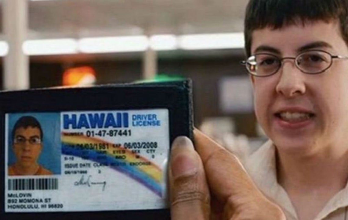 Mclovin Fake ID Mclovin License Superbad Mclovin - Etsy Singapore