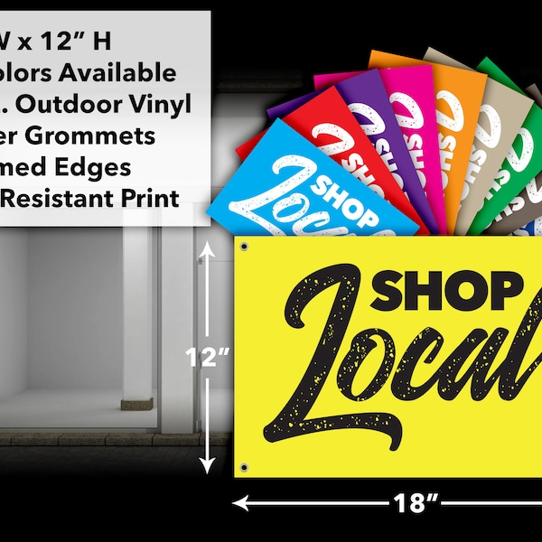 Shop Local Sign - Etsy