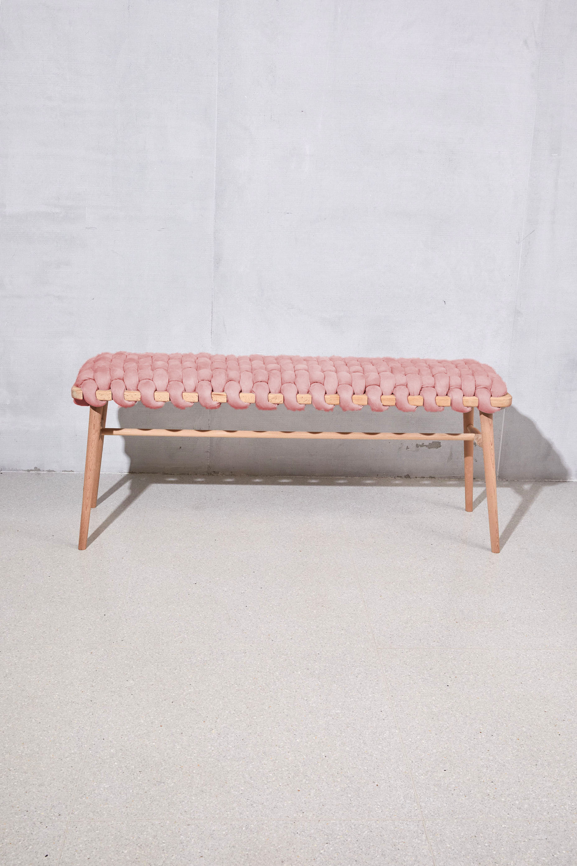 Woven bedroom bench store
