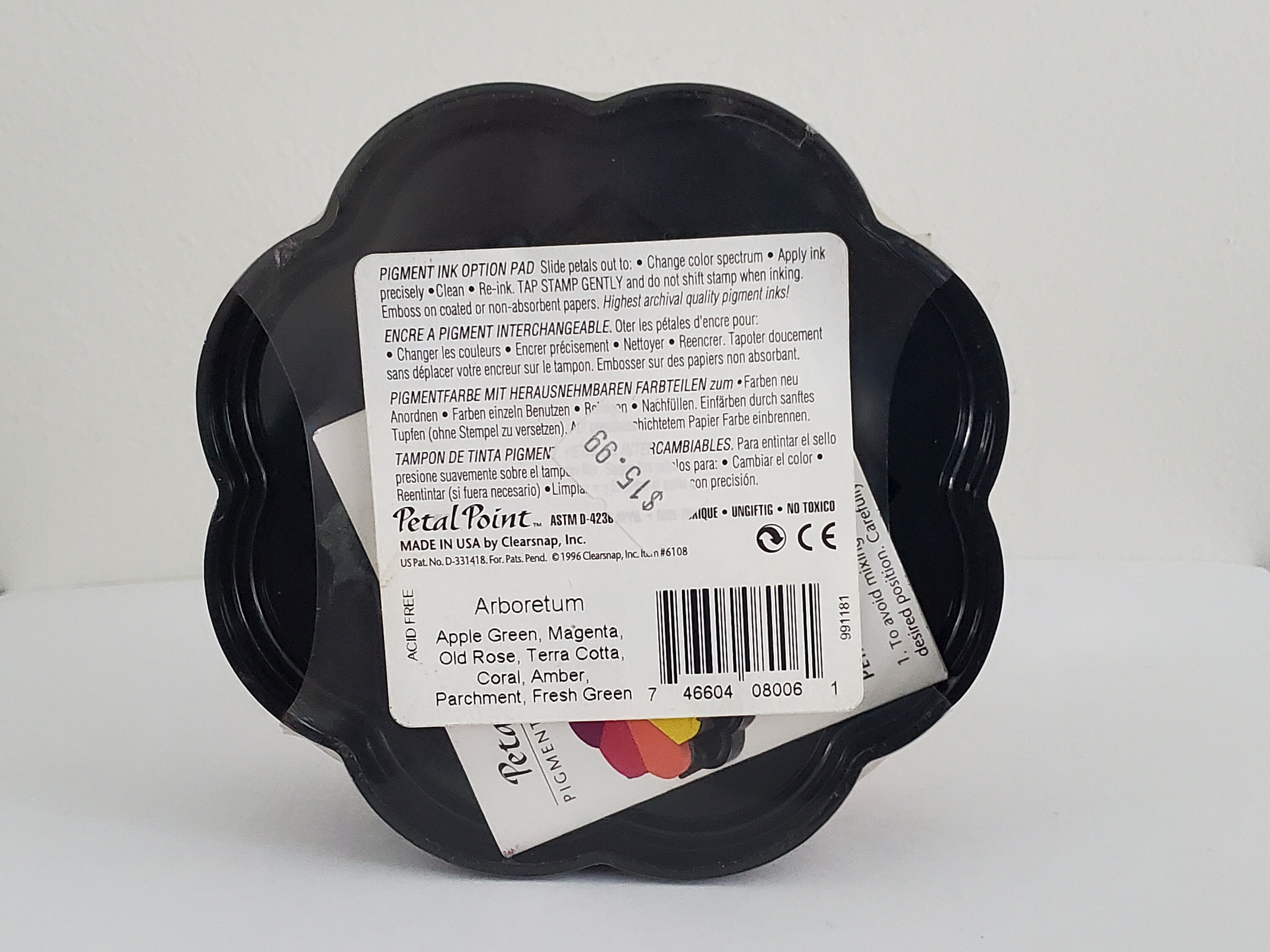 Colorbox Petal Point, Vintage Ink Pad, Pigment Option Pad, Pinwheel ...