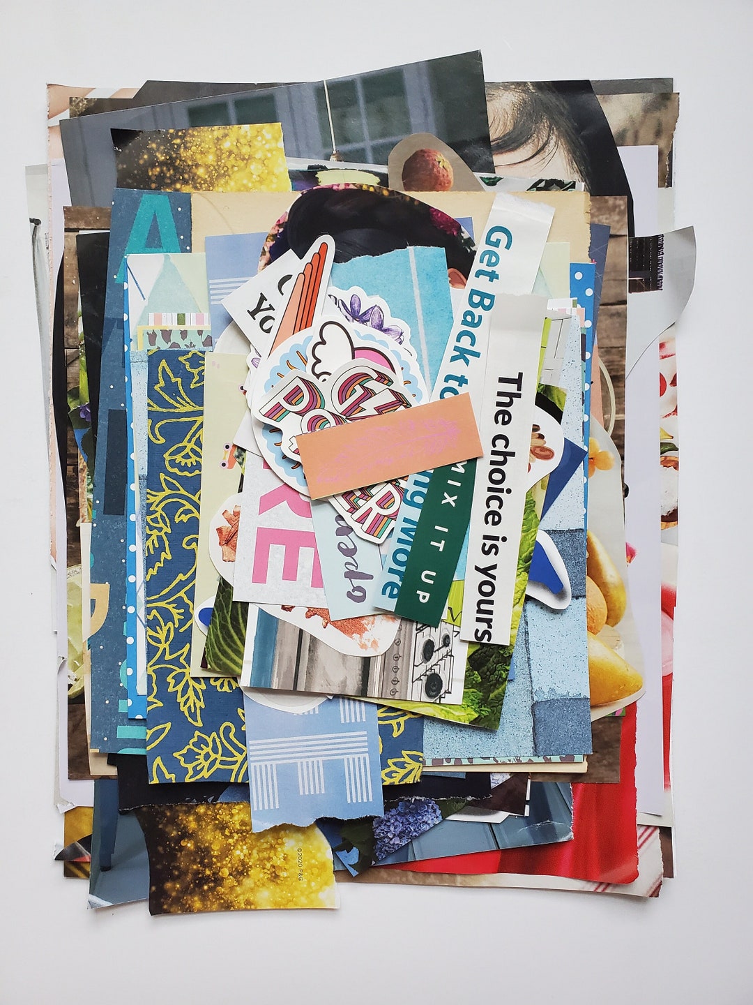 Junk Journal Ephemera, Vision Board Kit, Magazine Cut Outs, Junk ...