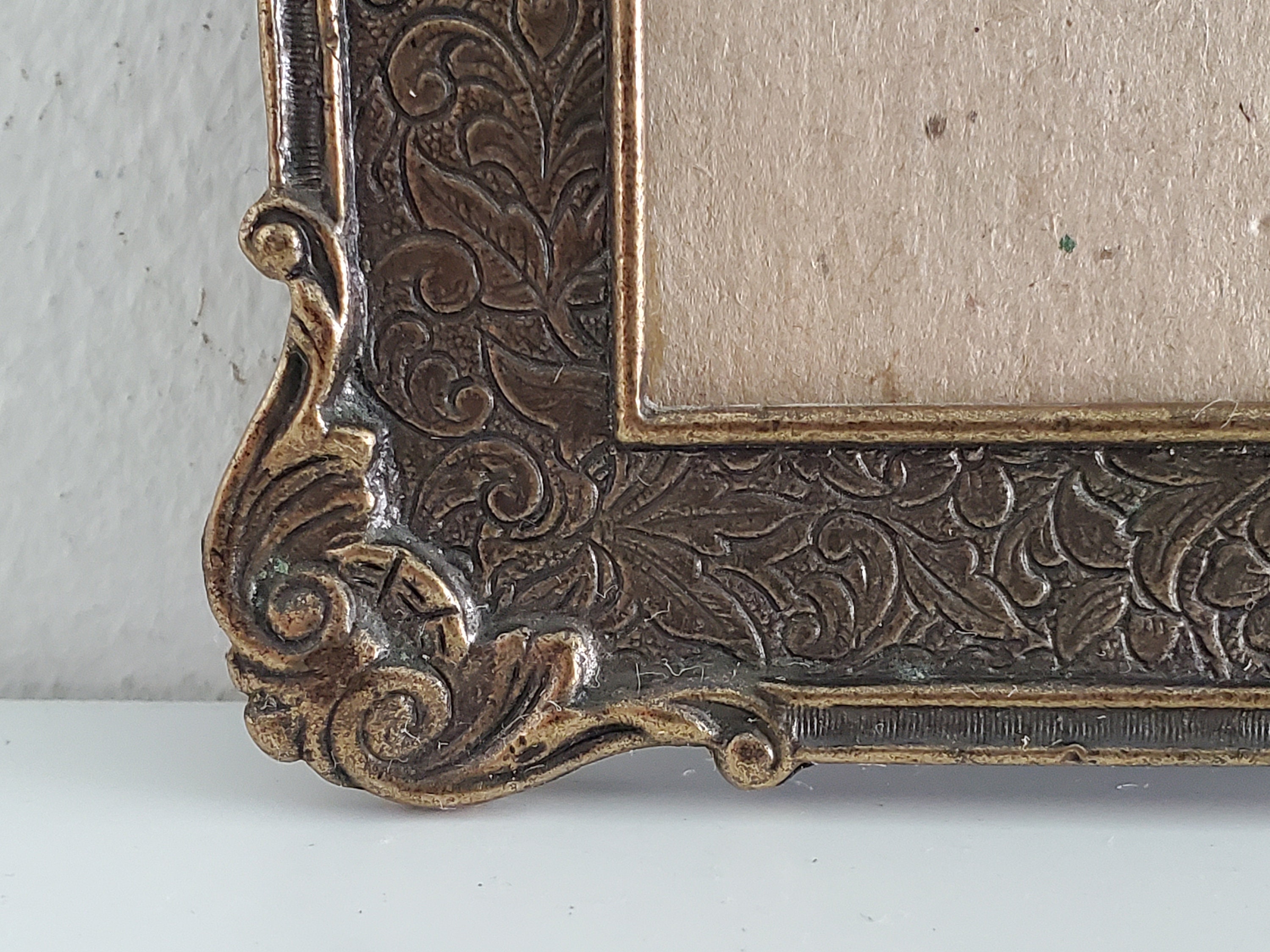 Antique Miniature Ornate Metal Photo Frame, Victorian Style Picture ...