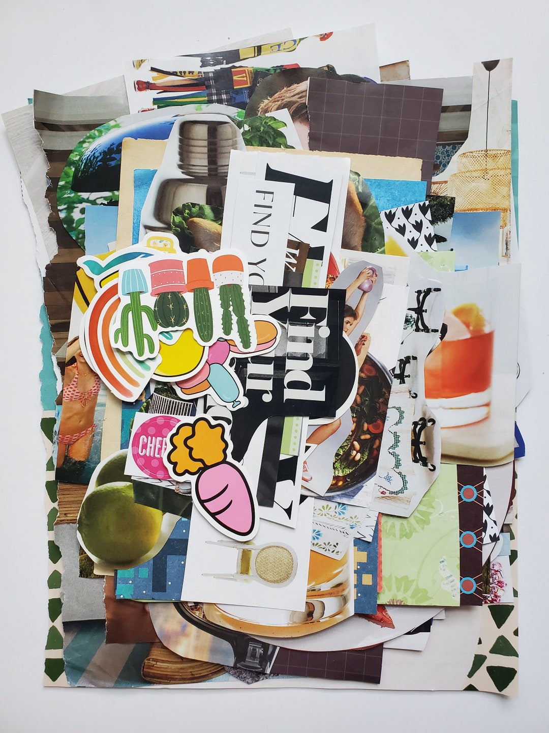 Collage Kit, Vision Board Kit, Junk Journal Kit, Journalling - Etsy