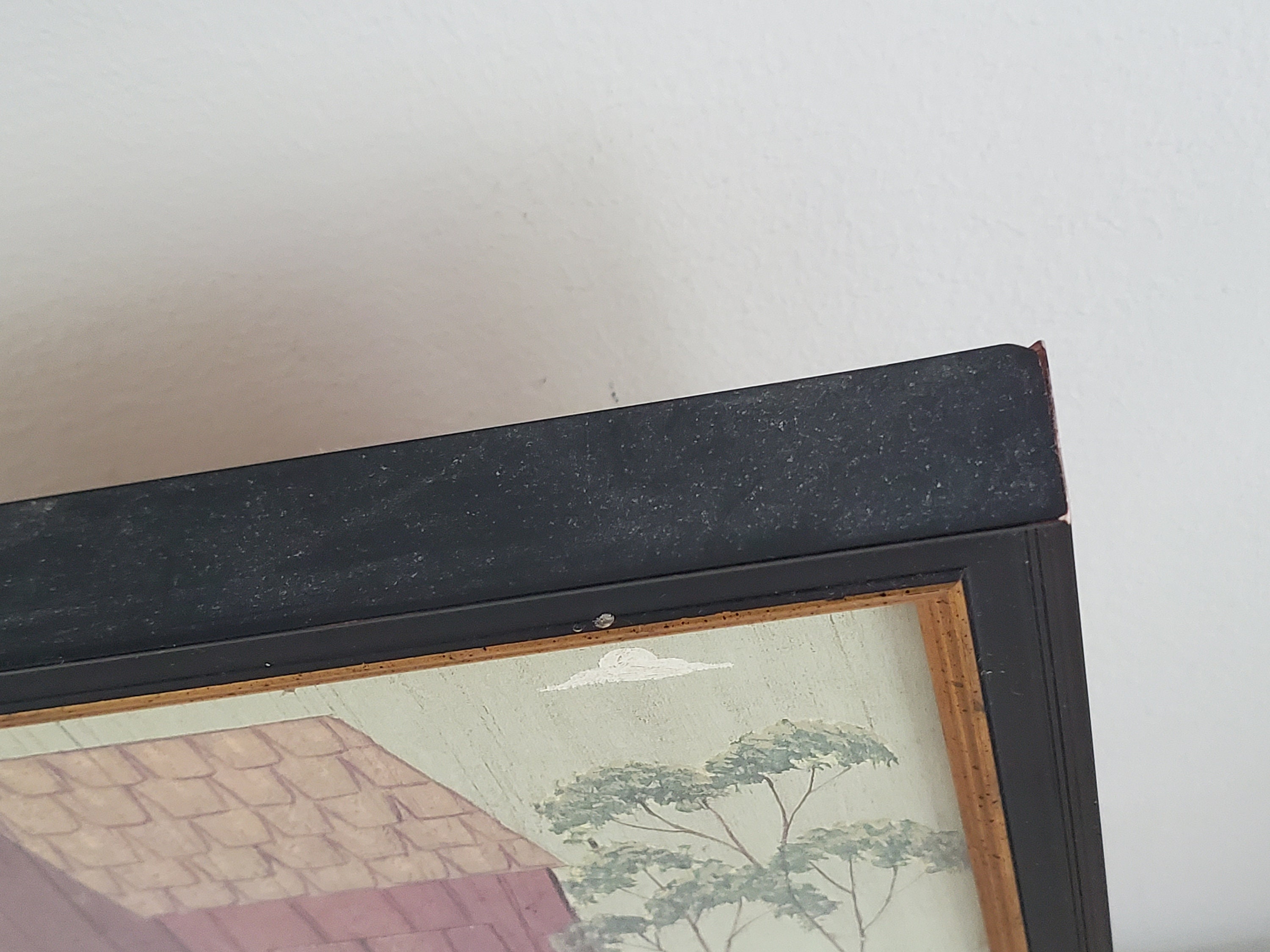 Vintage Warren Kimble Outhouse With Dog Print , Farmhouse Country ...