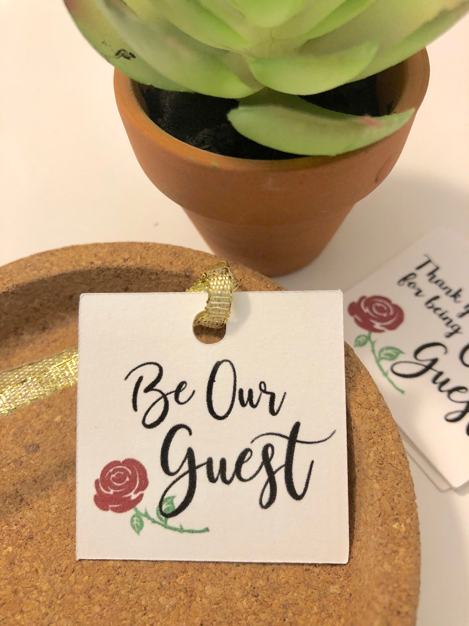 Being Our Guest Tags Be Our Guest Tags 1.5X1.5 Thank You for | Etsy