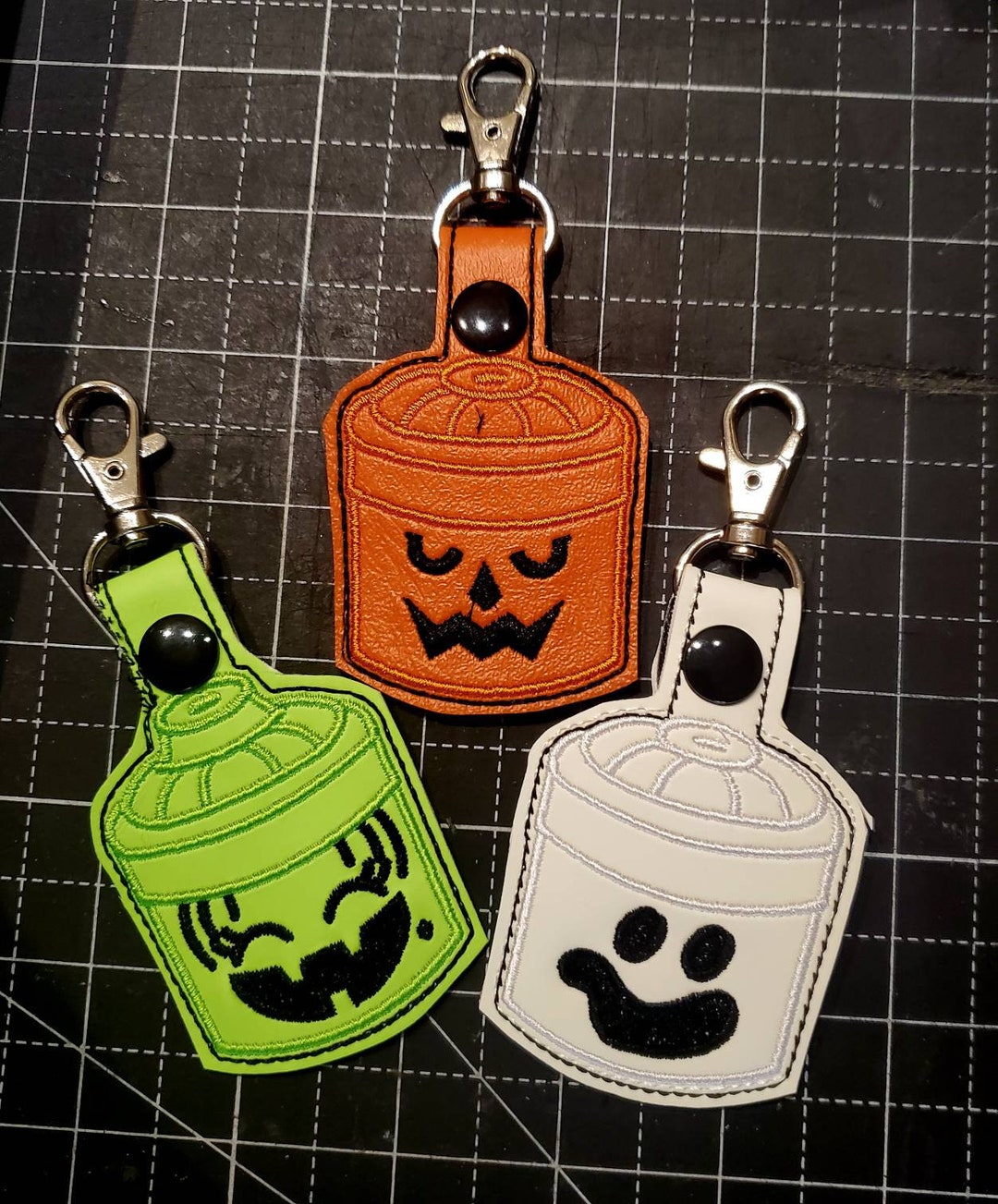 Boo Bucket Keychains, Keychains, Halloween, Glow in the Dark - Etsy