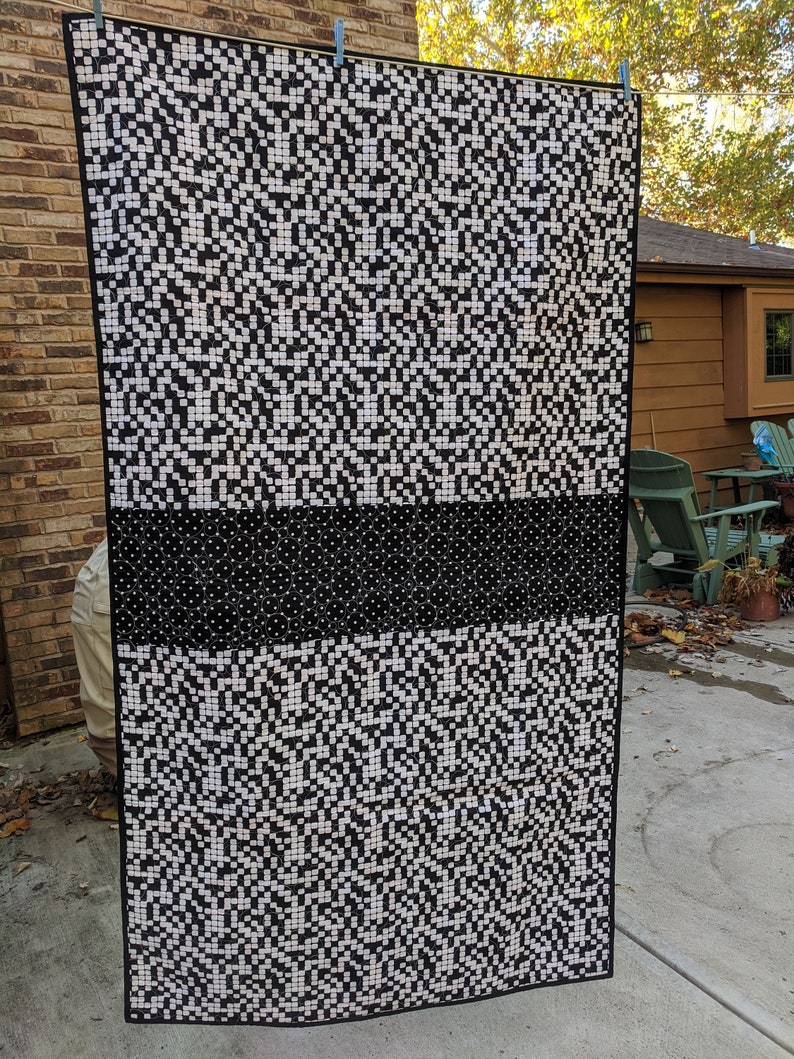 Robot Fun, Strip Quilt, Kid Quilt, Toddler Quilt, Lover of Robots Quilt ...