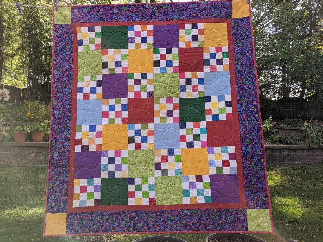 Block Quilt, Lap Quilt, Kid Quilt, Wall Quilt - Etsy