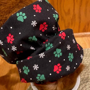Christmas Paws Snood, King Charles Cavalier Snood, Cocker Snood ...