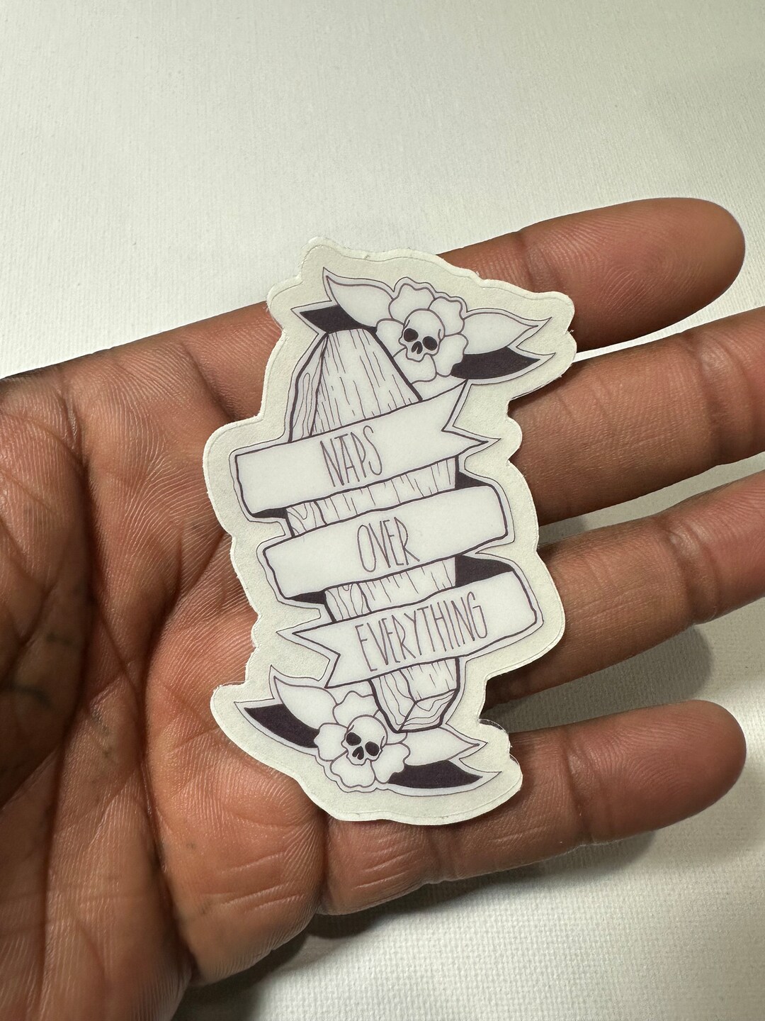 Naps Over Everything Vinyl Sticker/coffin Sticker/nap Sticker/death ...