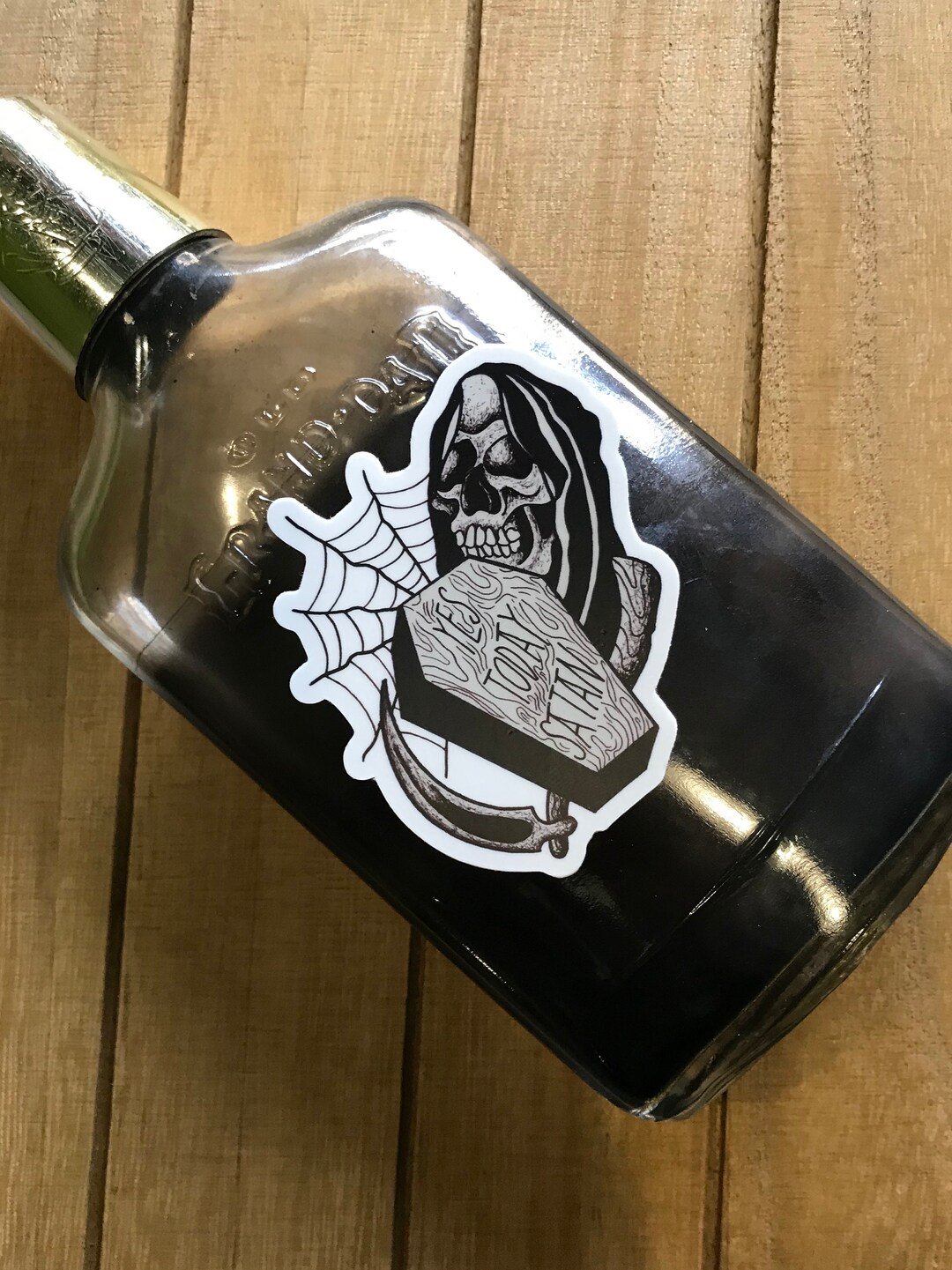 Yes Today Satan Vinyl Sticker/satan Sticker/horror Sticker/not - Etsy