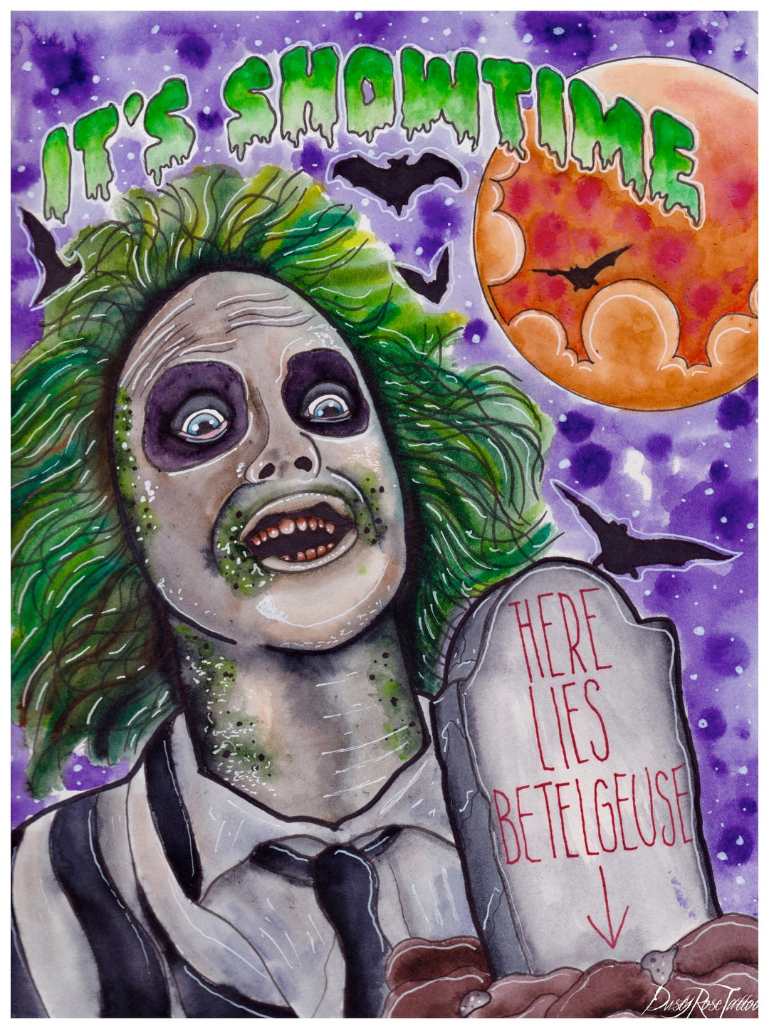 Beetlejuice Art Print, Beetlejuice Print, Beetlejuice Beetlejuice ...