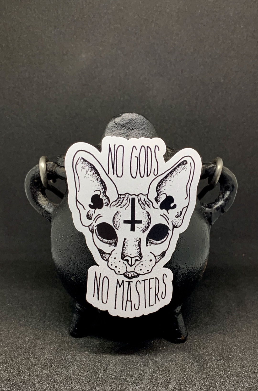No Gods No Master Magnet / Sphynx Magnet / Satan Magnet / Horror Magnet ...