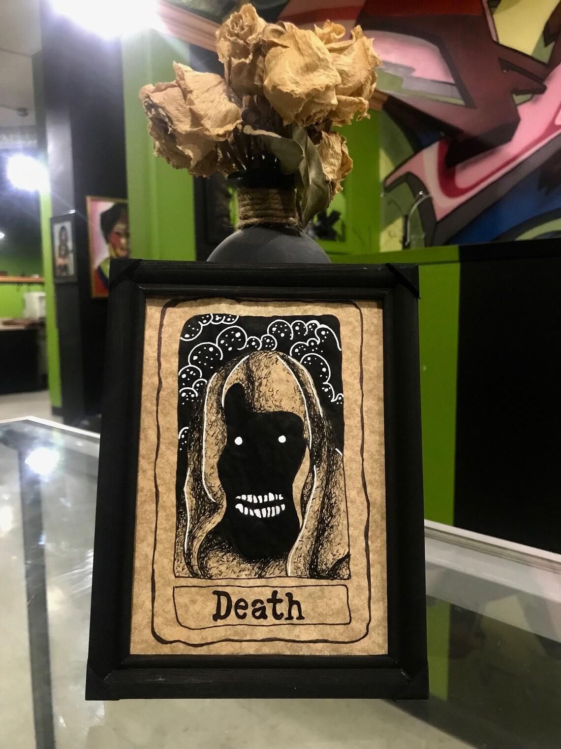 Death Tarot Card Original Art/tarot Card Art/tarot Art/death - Etsy
