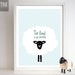 Sheep Nursery Print- Bible Verse Art- the Lord is My Shepherd Wall Art ...