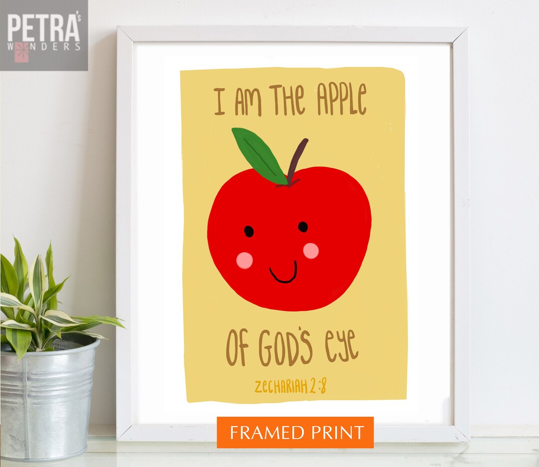 Bible Verse Prints,kids Wall Art, Set of 3 Framed Prints, Nursery Decor ...