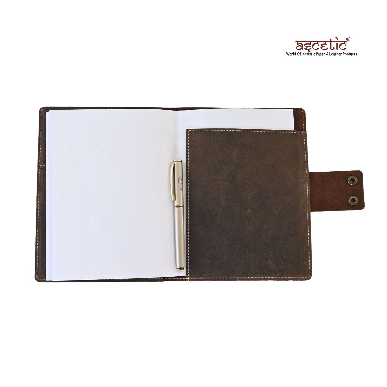 ASCETIC Leather Portfolio Leather Compendium Folders | Etsy