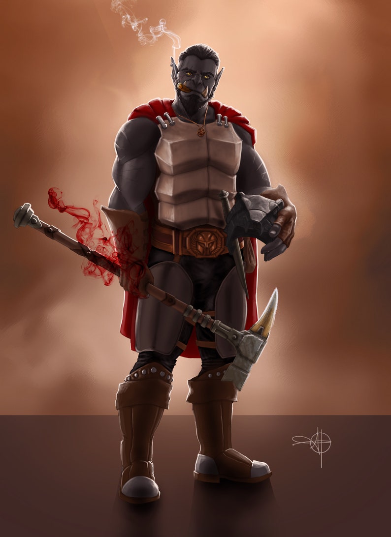 Custom RPG Character Full Body Illustration - Etsy