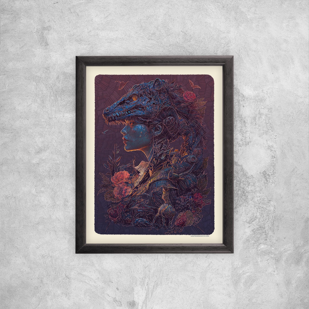 A Tangled Fate | "women of the Dragon" Series | Art Print - Etsy