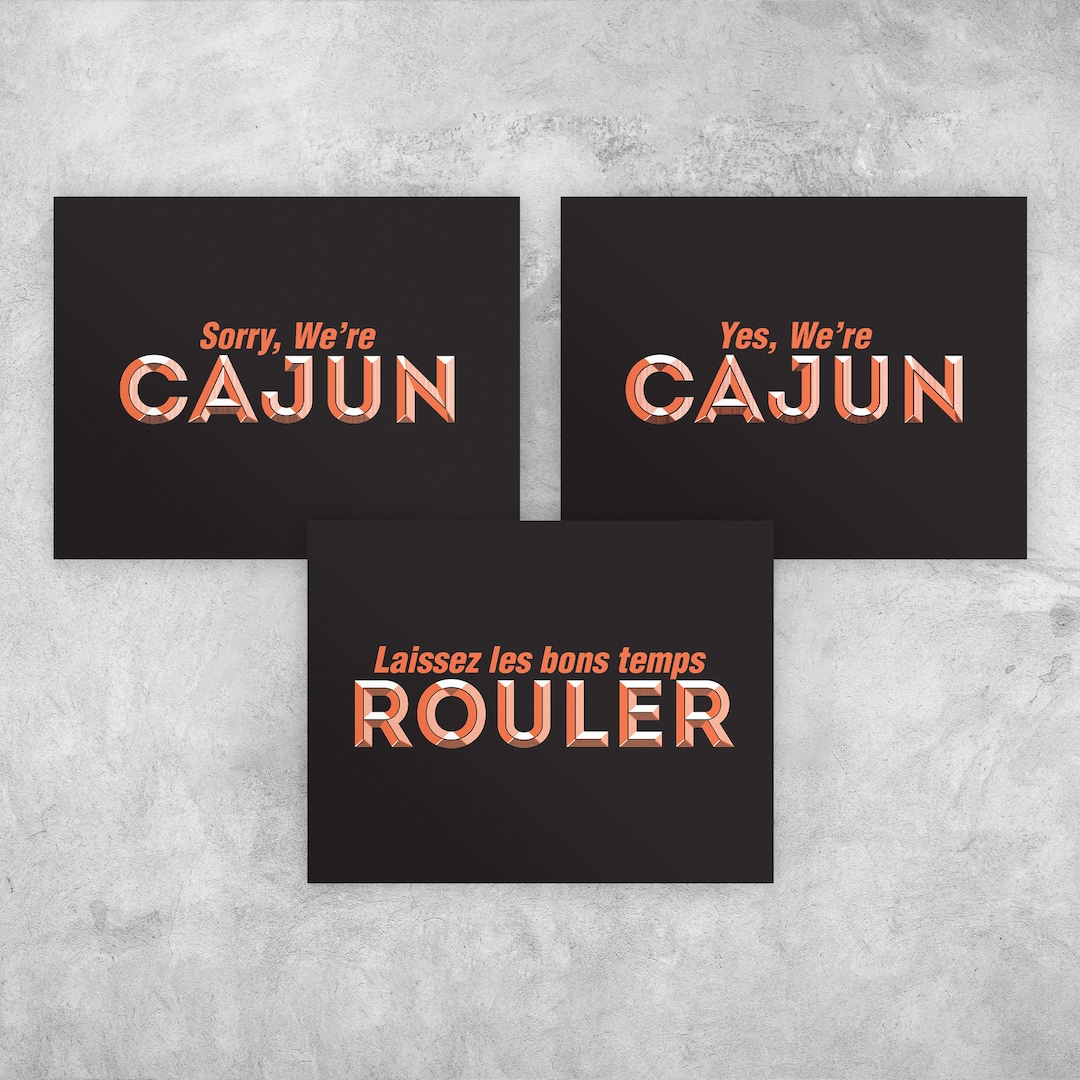 Cajun Signs - Notecard Set - Etsy
