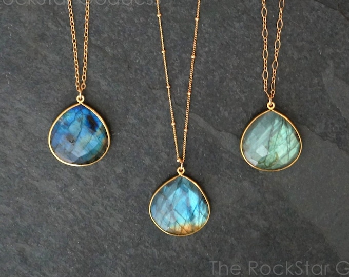 Labradorite Pendant Necklace / Labradorite Jewellery / Labradorite ...