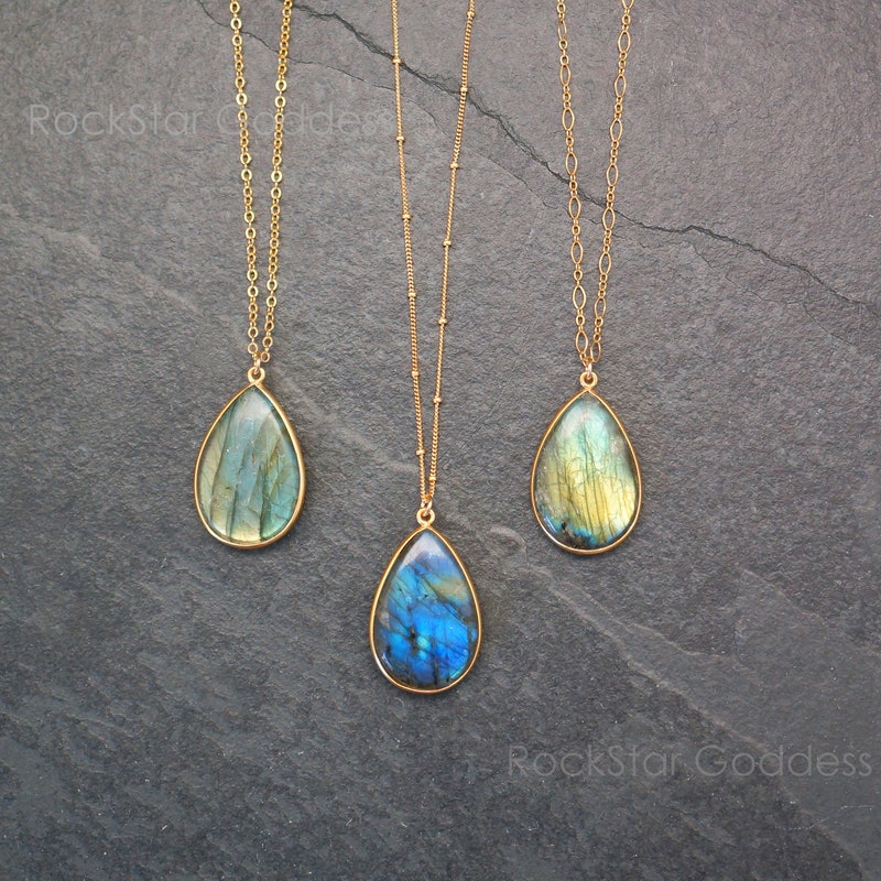 Labradorite Gold - Etsy
