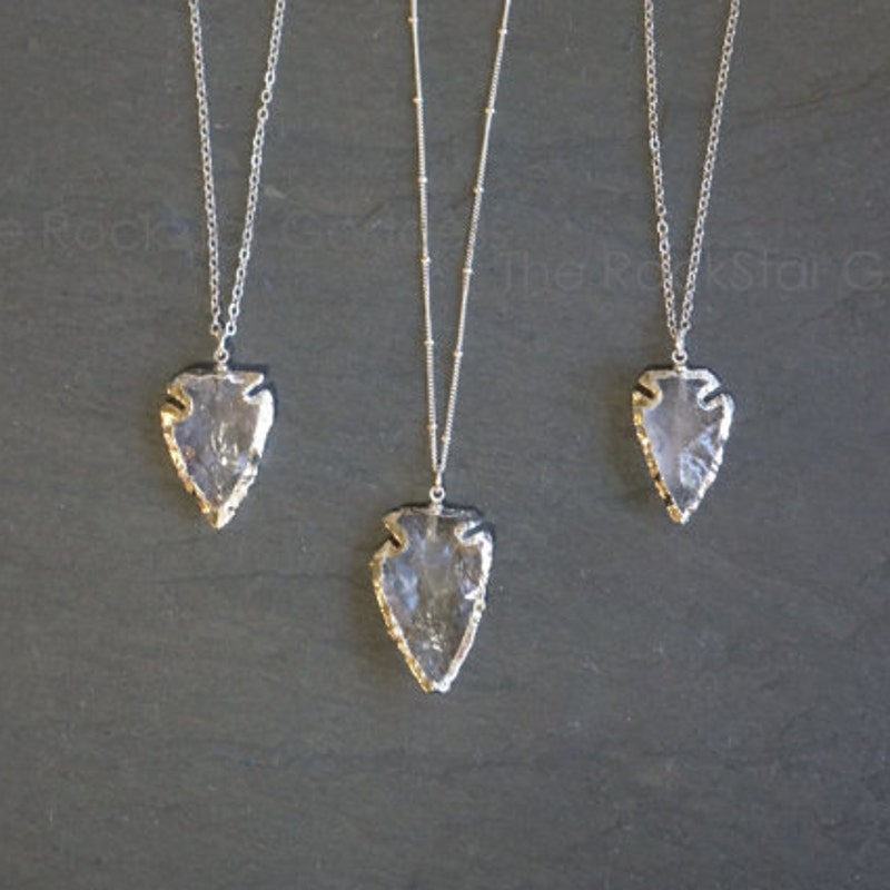 Arrowhead Necklace - Etsy