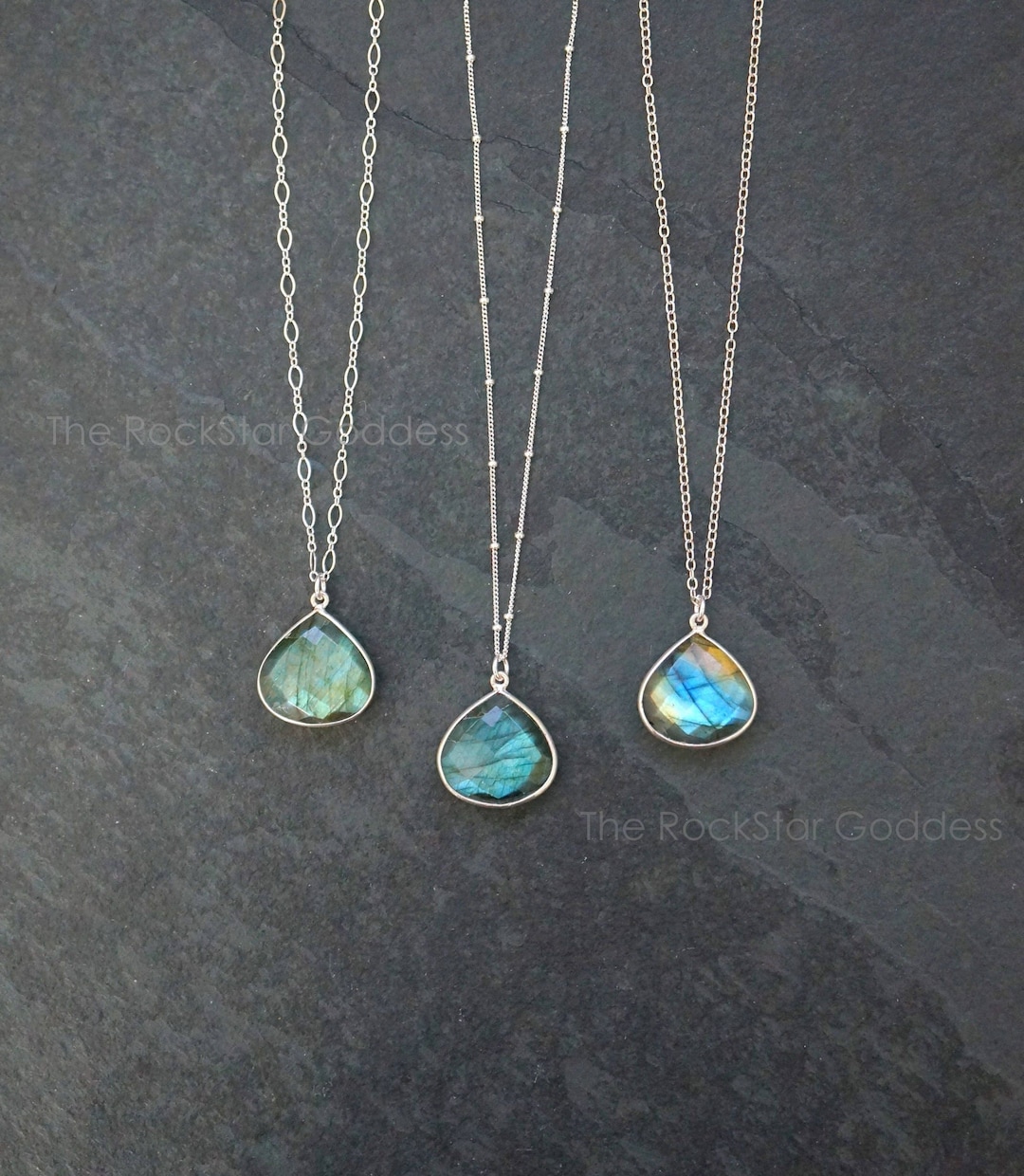 Silver Labradorite Necklace, Labradorite Jewelry, Labradorite Pendant ...