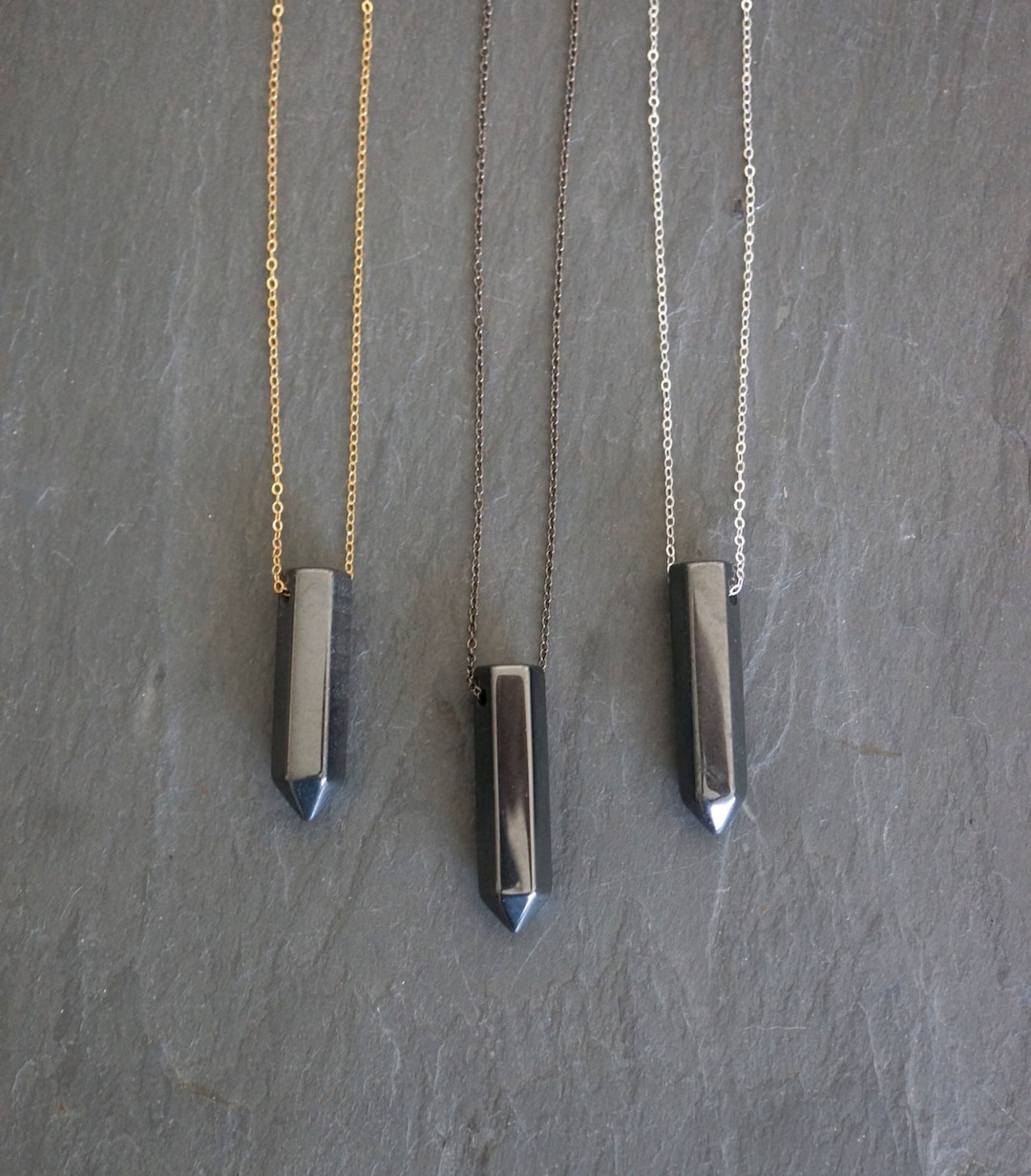 Hematite Jewelry, Hematite Pendant, Hematite Necklace, Hematite ...