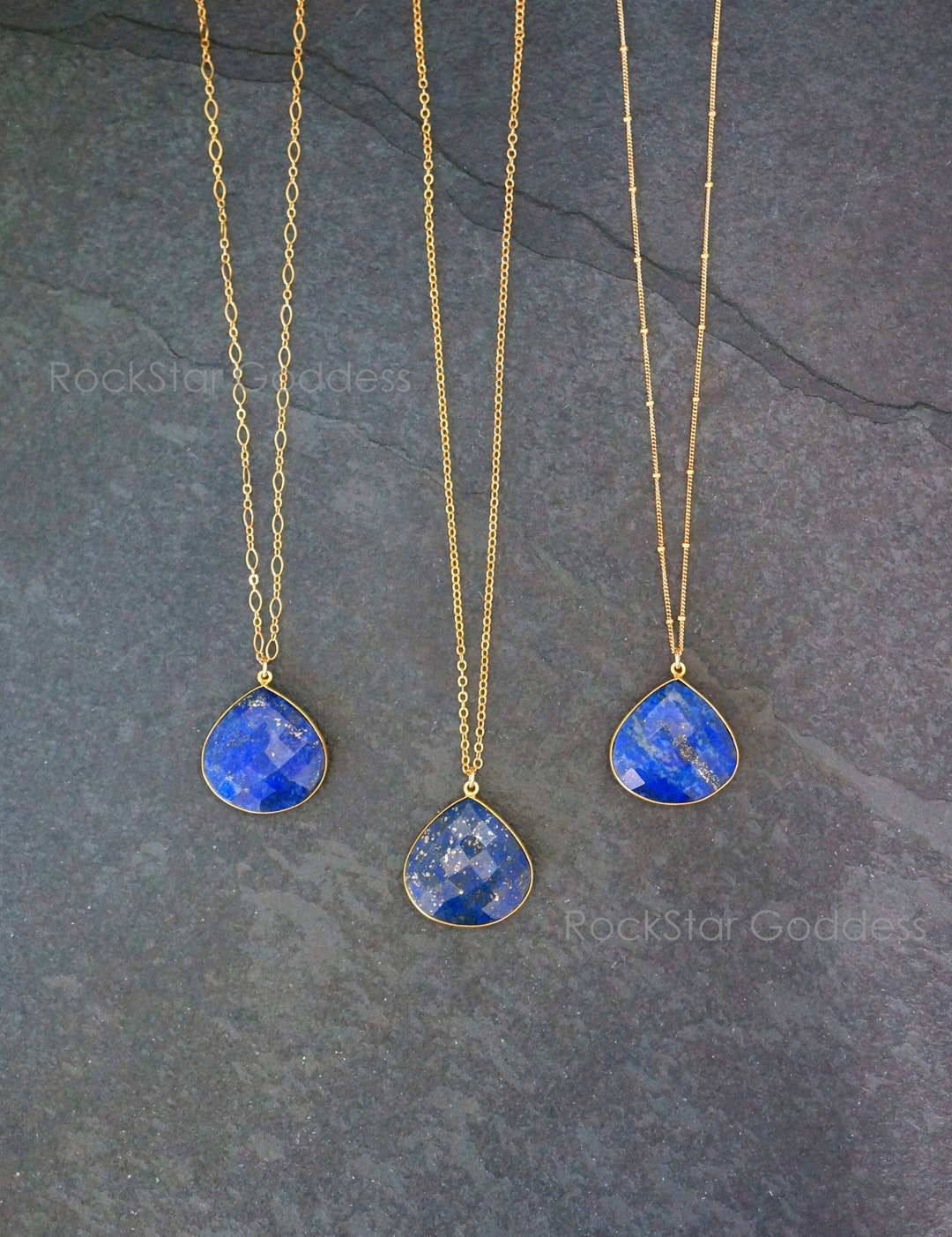 Lapis Necklace, Gold Lapis Lazuli Necklace, Lapis Lazuli Necklace ...