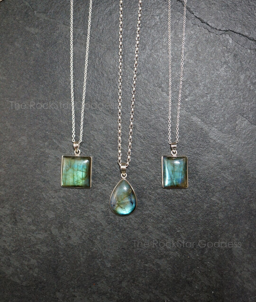 Silver Labradorite Necklace, Labradorite Jewelry, Labradorite Pendant ...