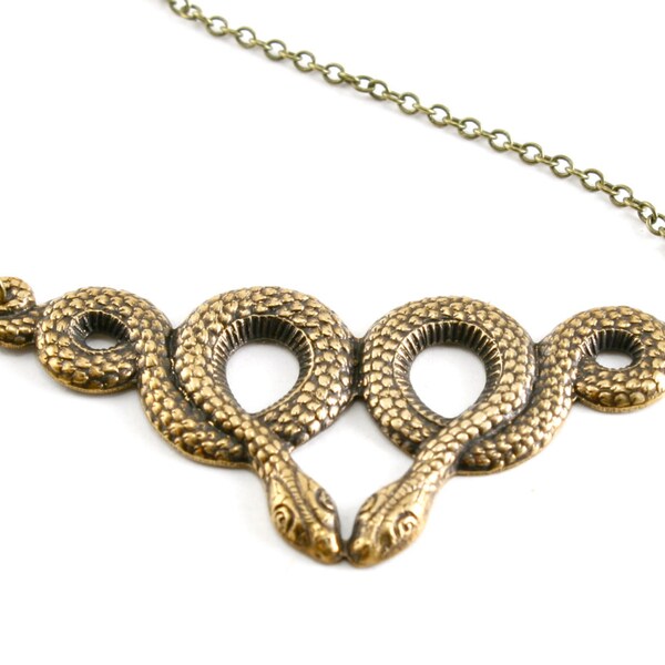 Snake Necklace - Etsy