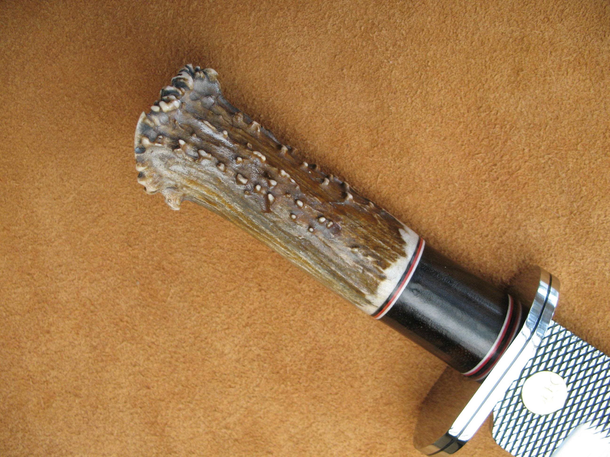 Bowie Knife With Double Steel Guard and Crown End Handle - Etsy