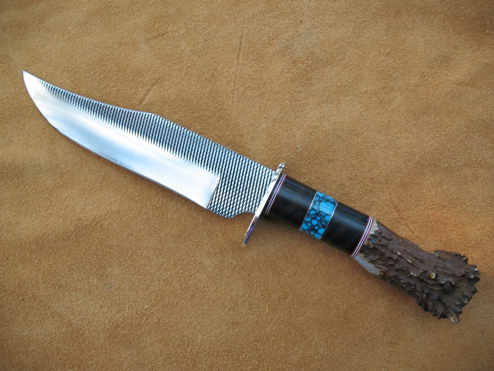 Bowie Knife with Turquoise and Ebony Spacers Skagle Style | Etsy
