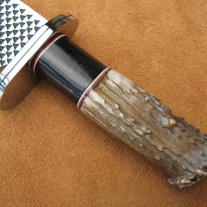 Bowie Knife With Double Steel Guard and Crown End Handle - Etsy