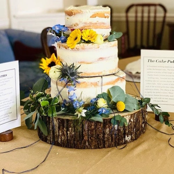 Wood Cake Stand - Etsy