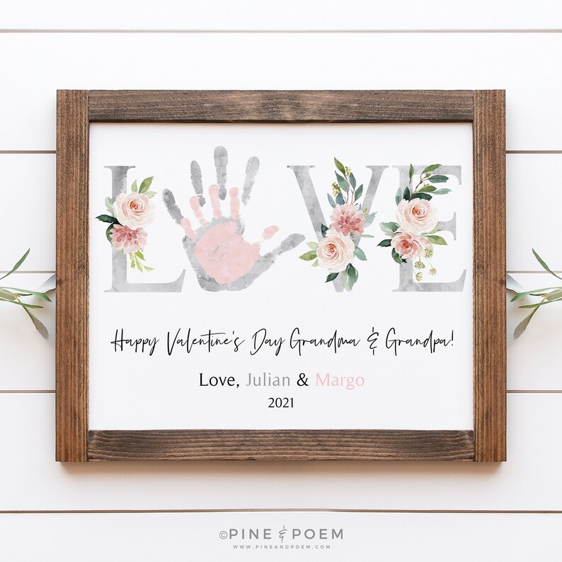 Personalized Valentine's Day Gift for Grandparents Love | Etsy