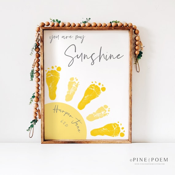 Baby Footprint Poems Printable