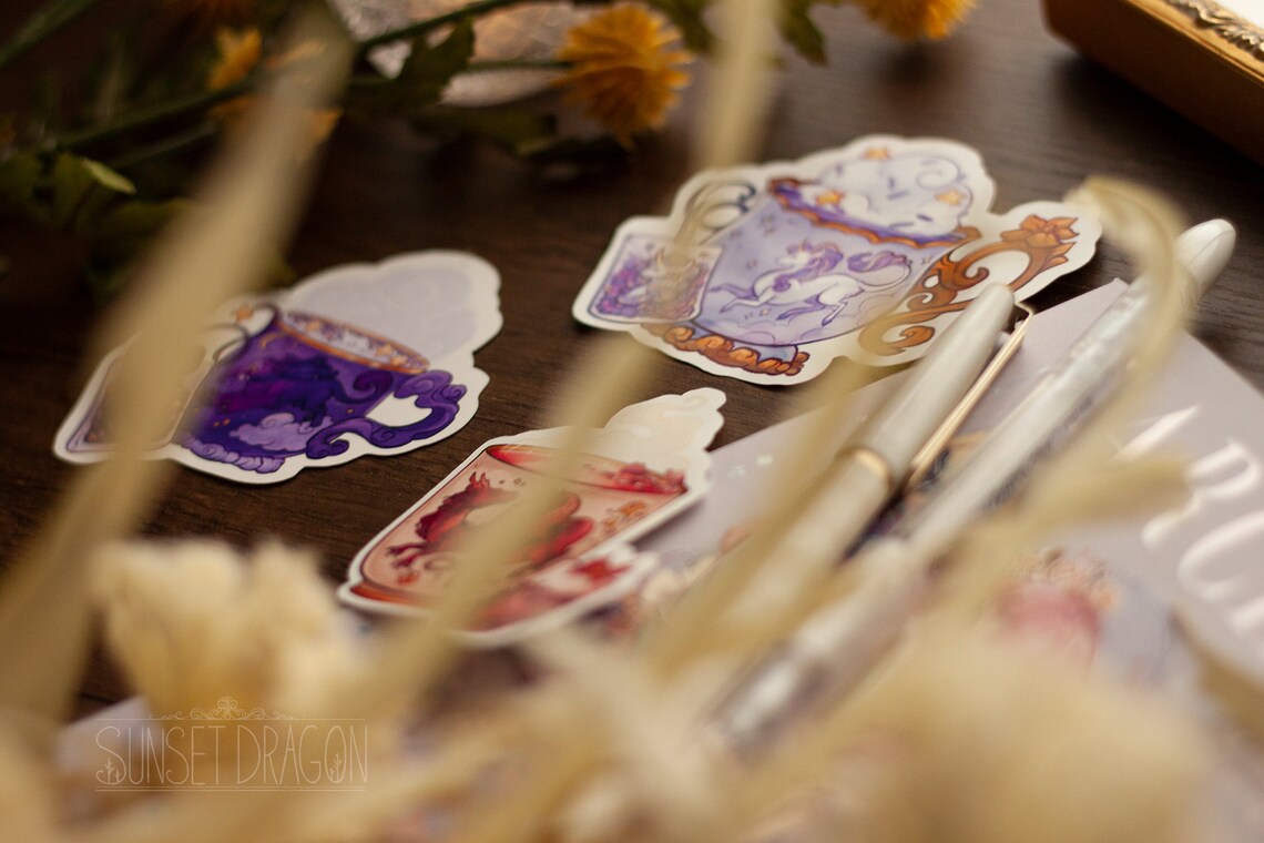 Yokai Tea - Baku Die Cut Large Glossy Sticker - Etsy