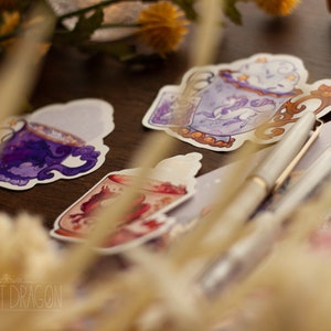 Yokai Tea Baku Die Cut Large Glossy Sticker - Etsy