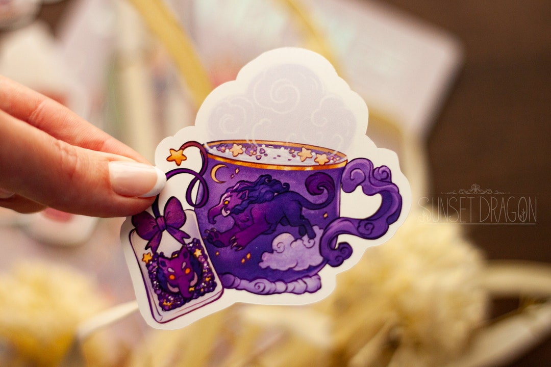 Yokai Tea - Baku Die Cut Large Glossy Sticker - Etsy