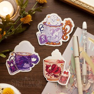 Yokai Tea Baku Die Cut Large Glossy Sticker - Etsy