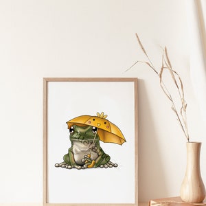 Rainy Day Frogs - A3 Prints - Etsy