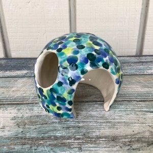 Betta Fish Hut Ceramic MADE TO ORDER - Round Fish House - Small ...