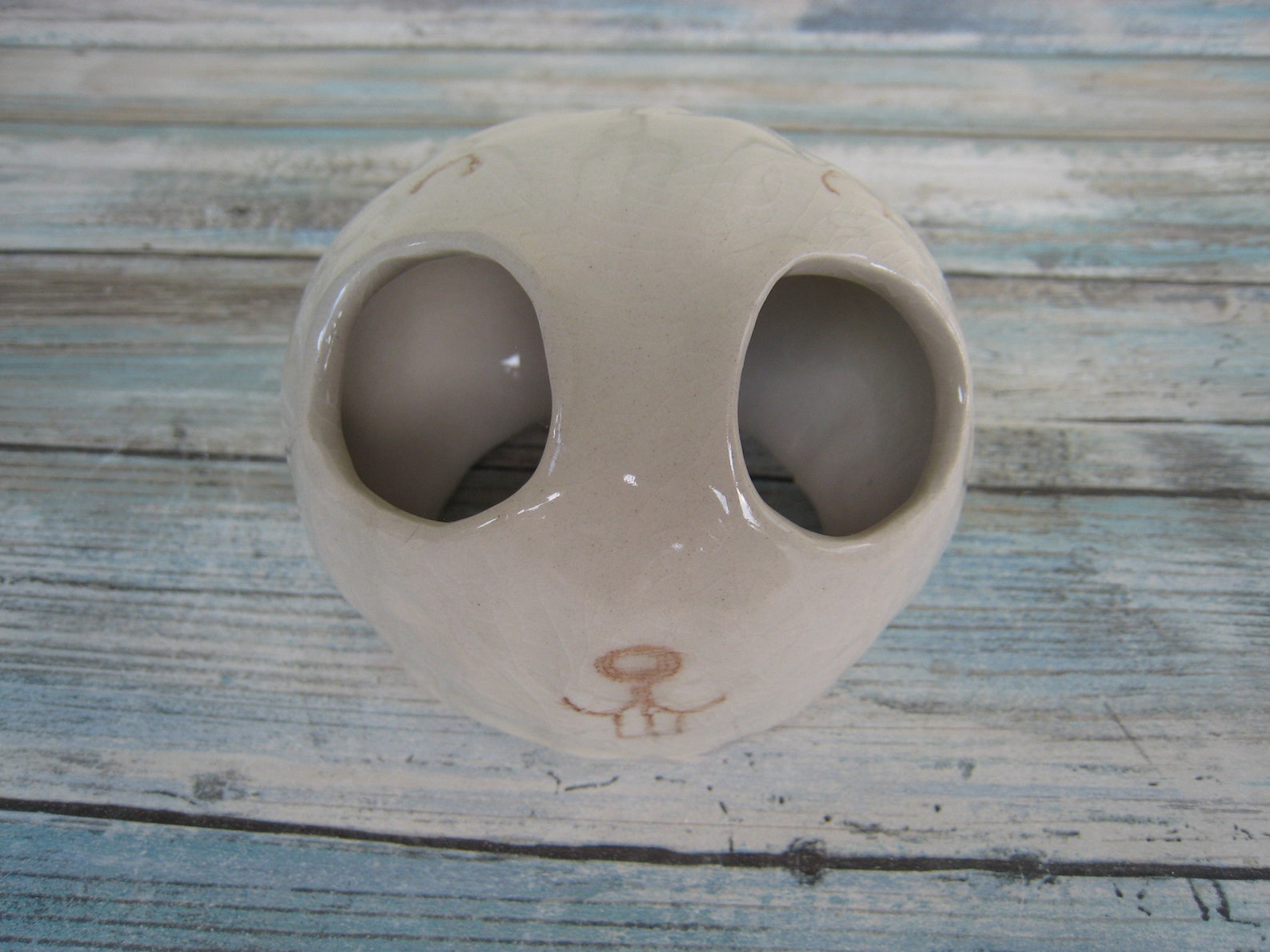 Little Beaver Betta Cave Betta Fish Tank Decor Ceramic | Etsy