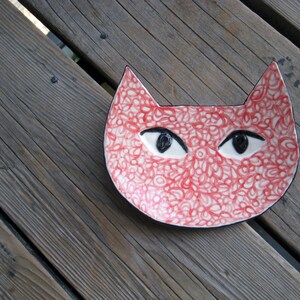 Ceramic Cat Plate MADE TO ORDER - Ceramics and Pottery - Jewelry Tray ...