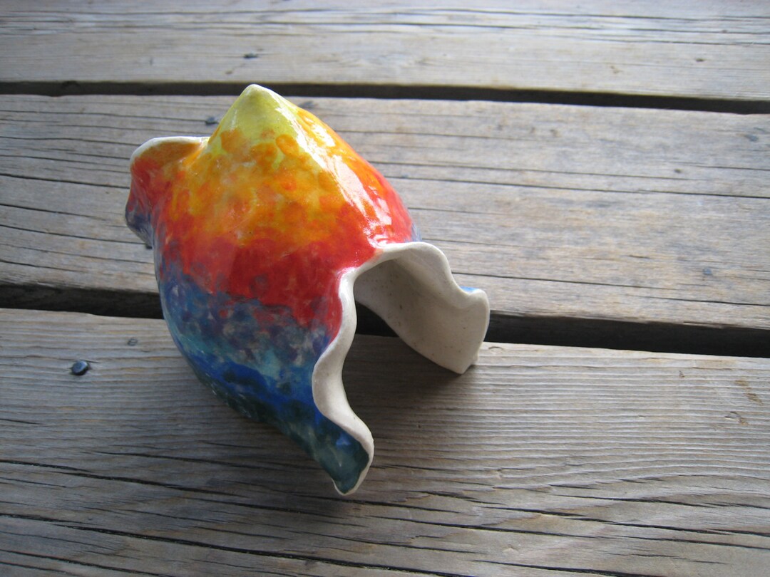 Ceramic Pointed Fish Cave MADE TO ORDER - Aquarium Decoration - Faerie ...