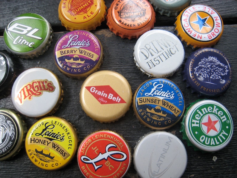 Father's Day Gift - Beer Bottle Cap Magnets - Gift for Dad - Man Cave ...