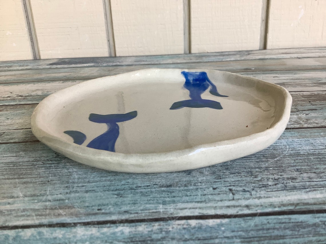 Ceramic Cat Plate Handmade - Small 6'' Planter Tray - Pottery Plate ...